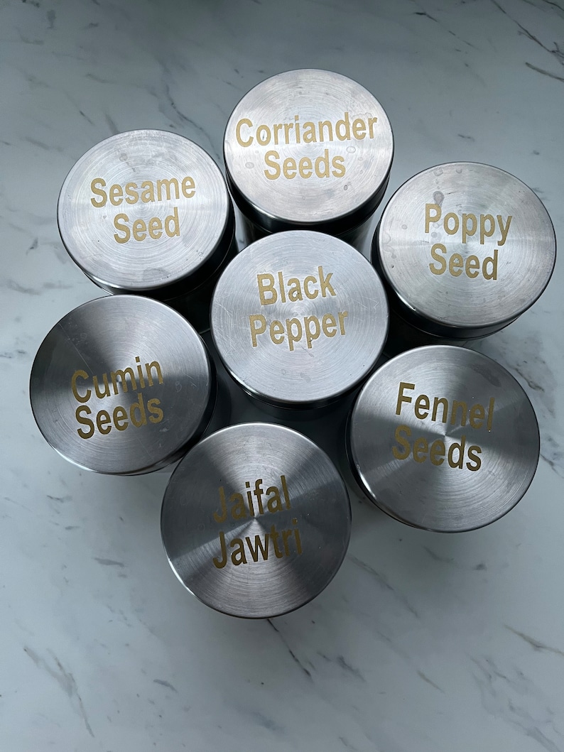 Spice up Your Culinary Rack With a Set of 30 Personalized Decal ...