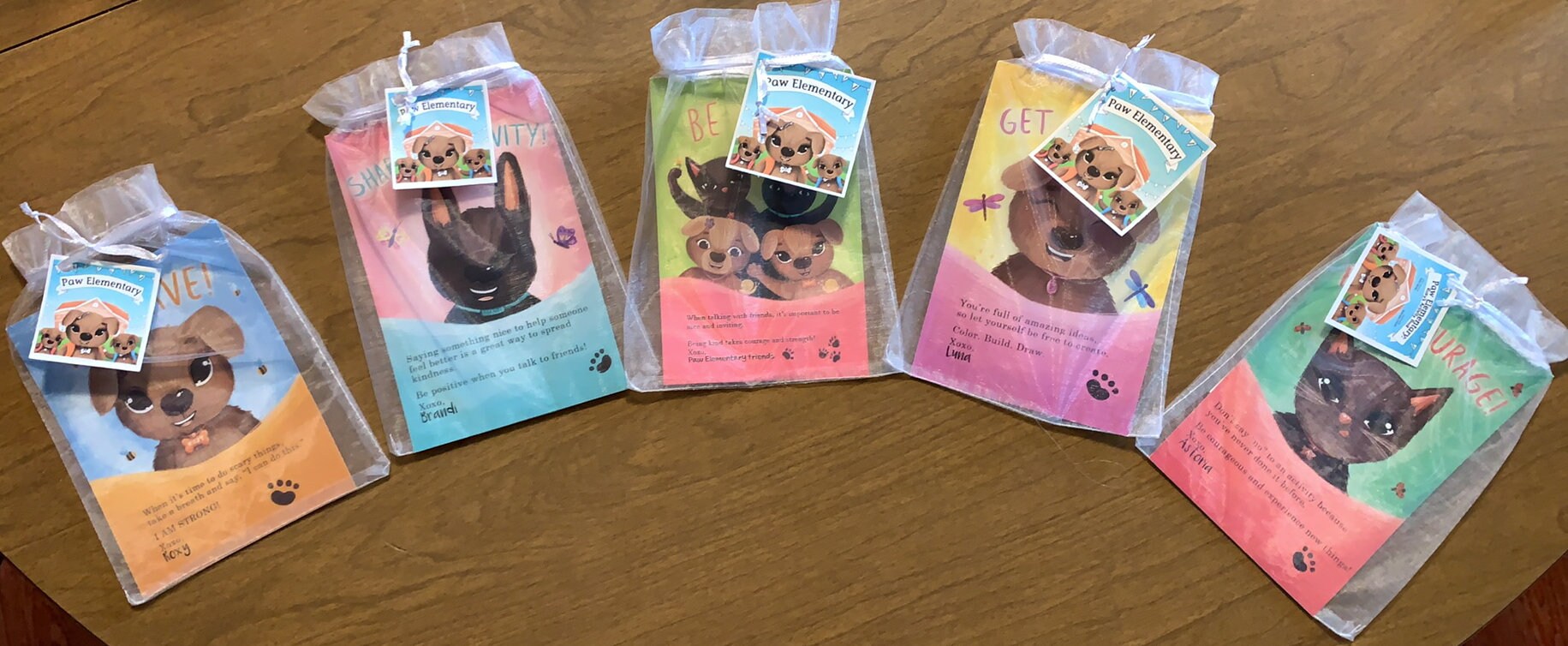 Paw Elementary Encouragement Card Set - Etsy