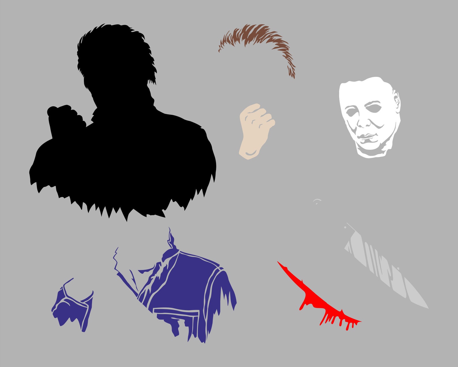 Michael Myers Michael Myers Svg Halloween DXF SVG PDF | Etsy