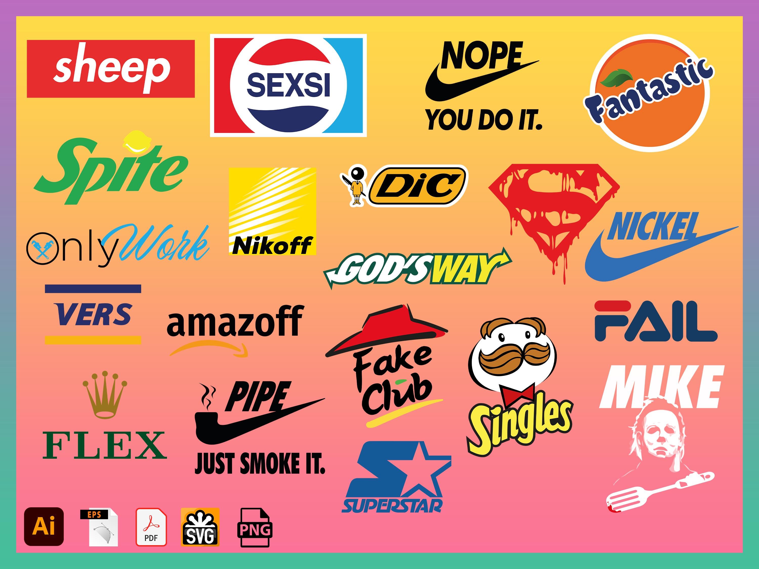 Parody Logos Collection #3 (20 Files - Ai, Eps, Svg, ) Instant Digital ...