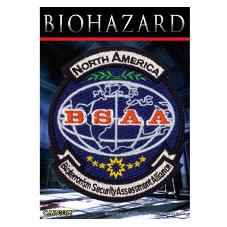 Resident Evil BSAA Patch With Velcro CAPCOM Official Biohazard Security ...