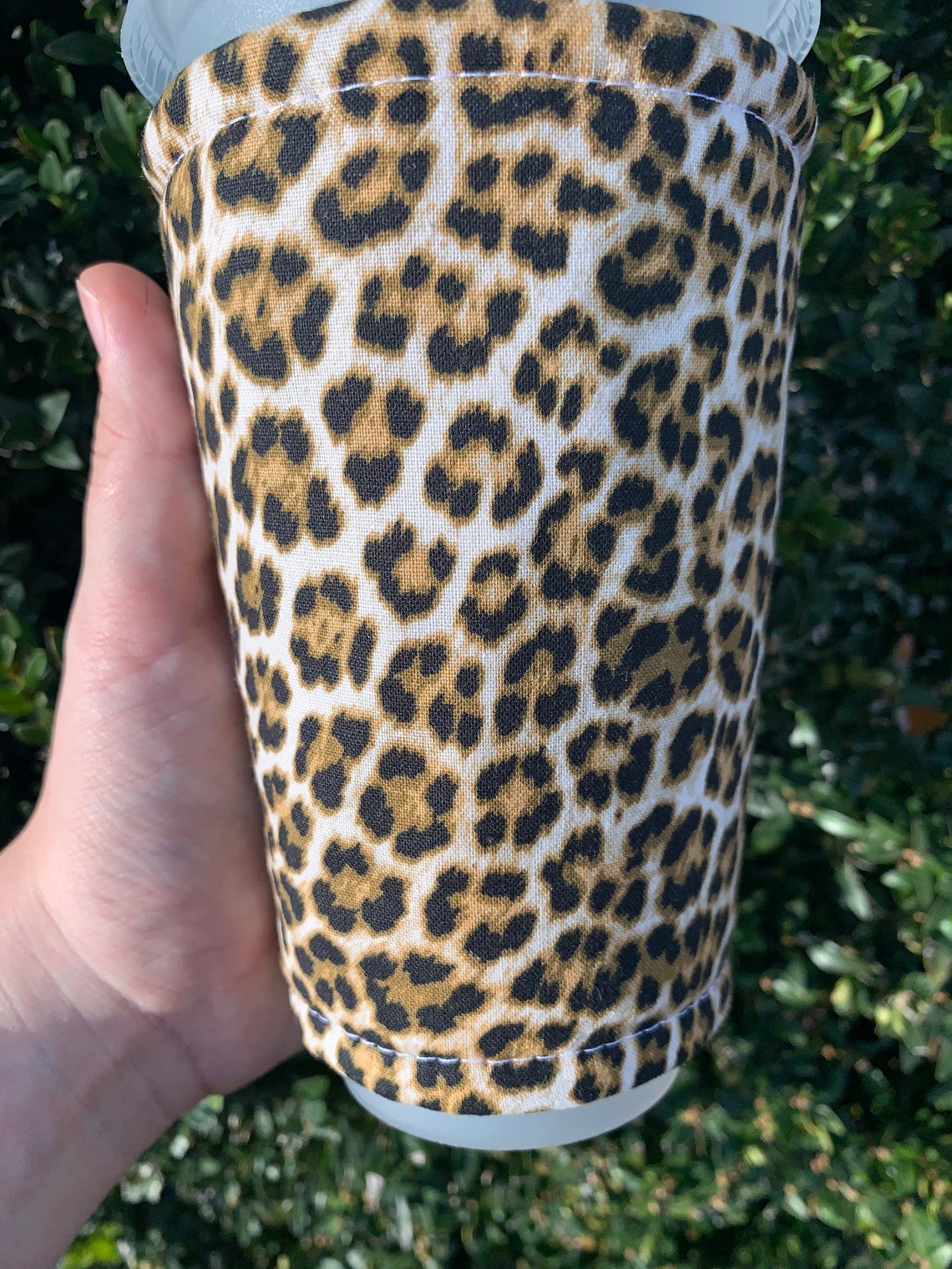 Leopard Print Insulated Iced Coffee Cozy. Cup Sleeve - Etsy