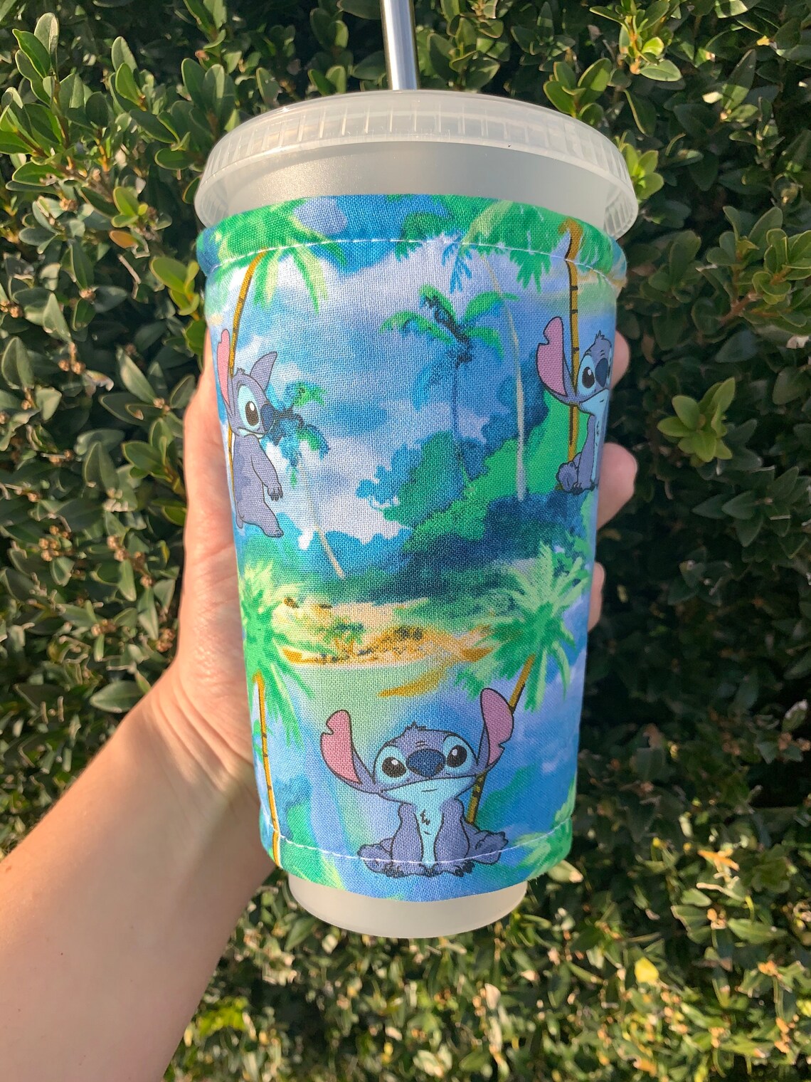 Stitch From Lilo and Stitch Insulated Iced Coffee Cozy Cup | Etsy