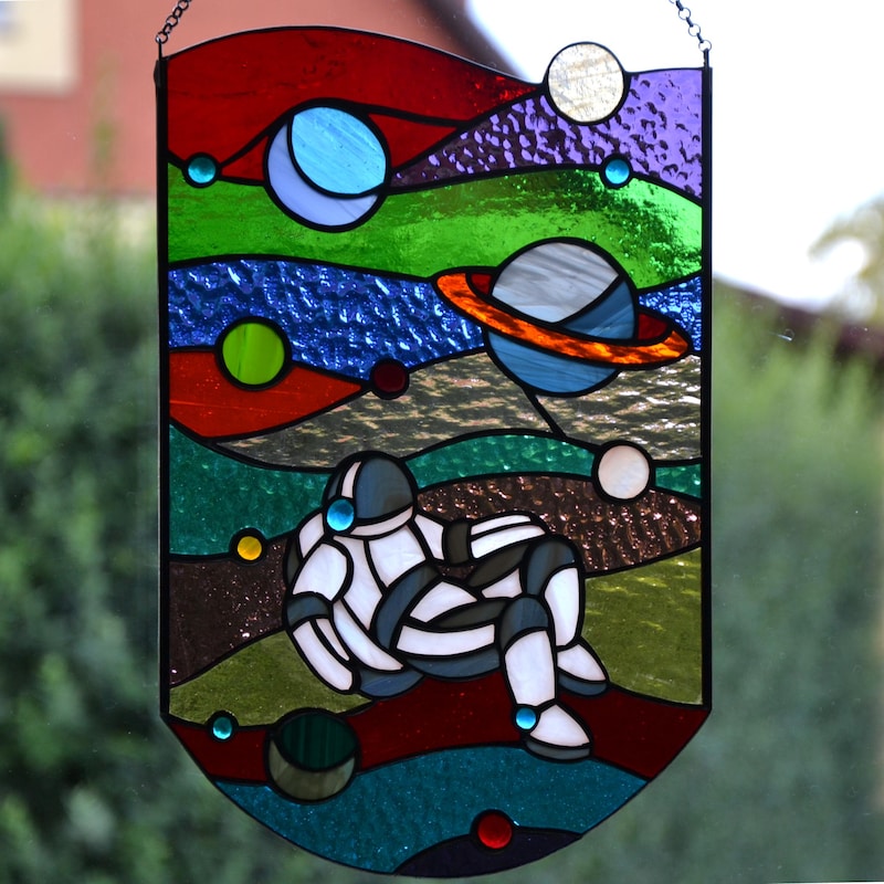 Stained Glass Planet - Etsy