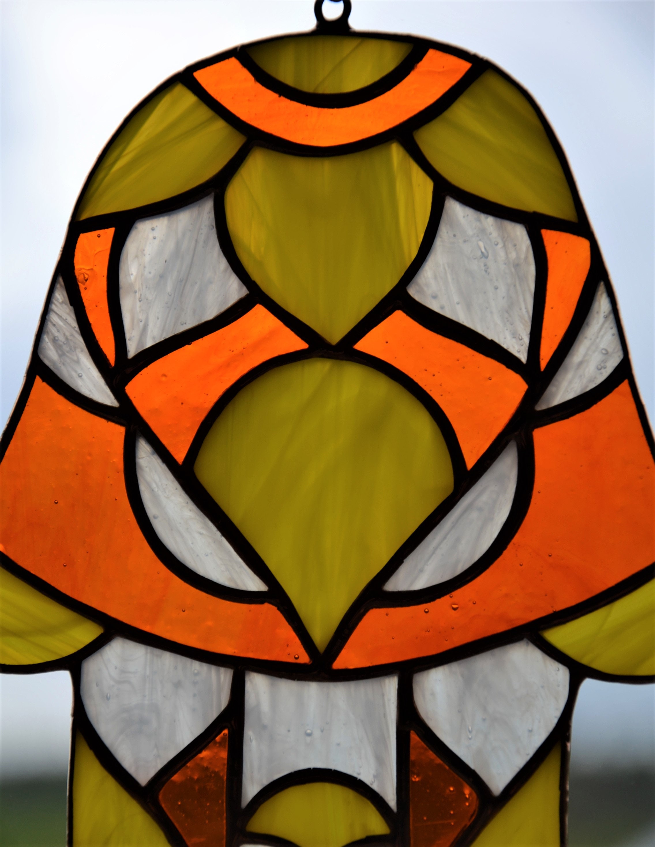 Stained Glass Hamsa Suncatcher Miriam's Hand Stained Glass - Etsy