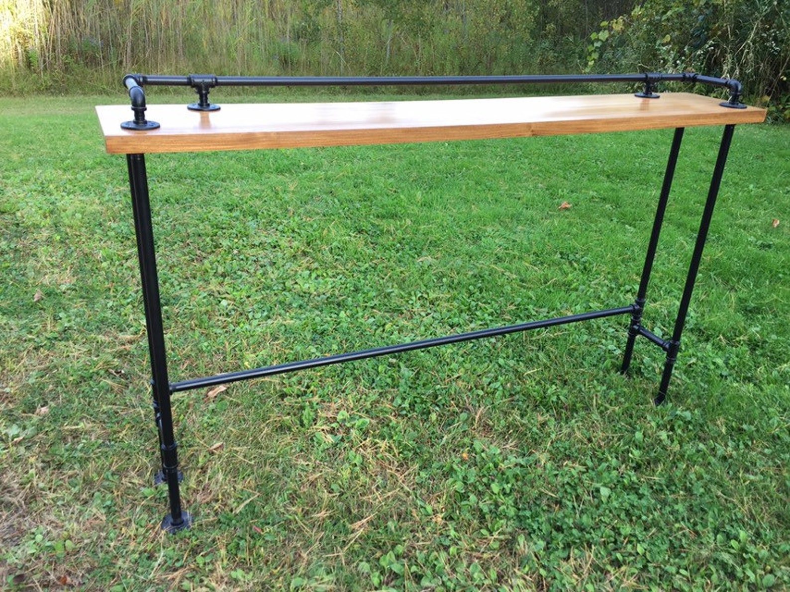 6' Industrial Pipe and Wood, Bar Height, Breakfast Bar, Sofa Bar ...