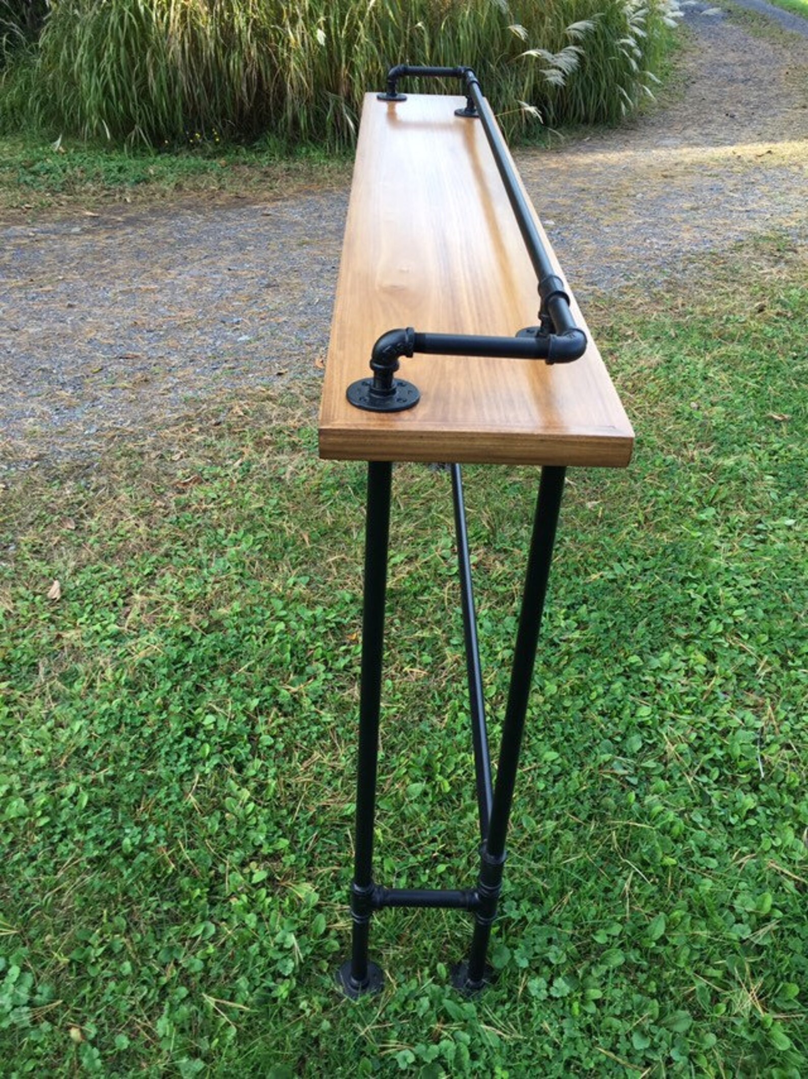 6' Industrial Pipe and Wood, Bar Height, Breakfast Bar, Sofa Bar ...