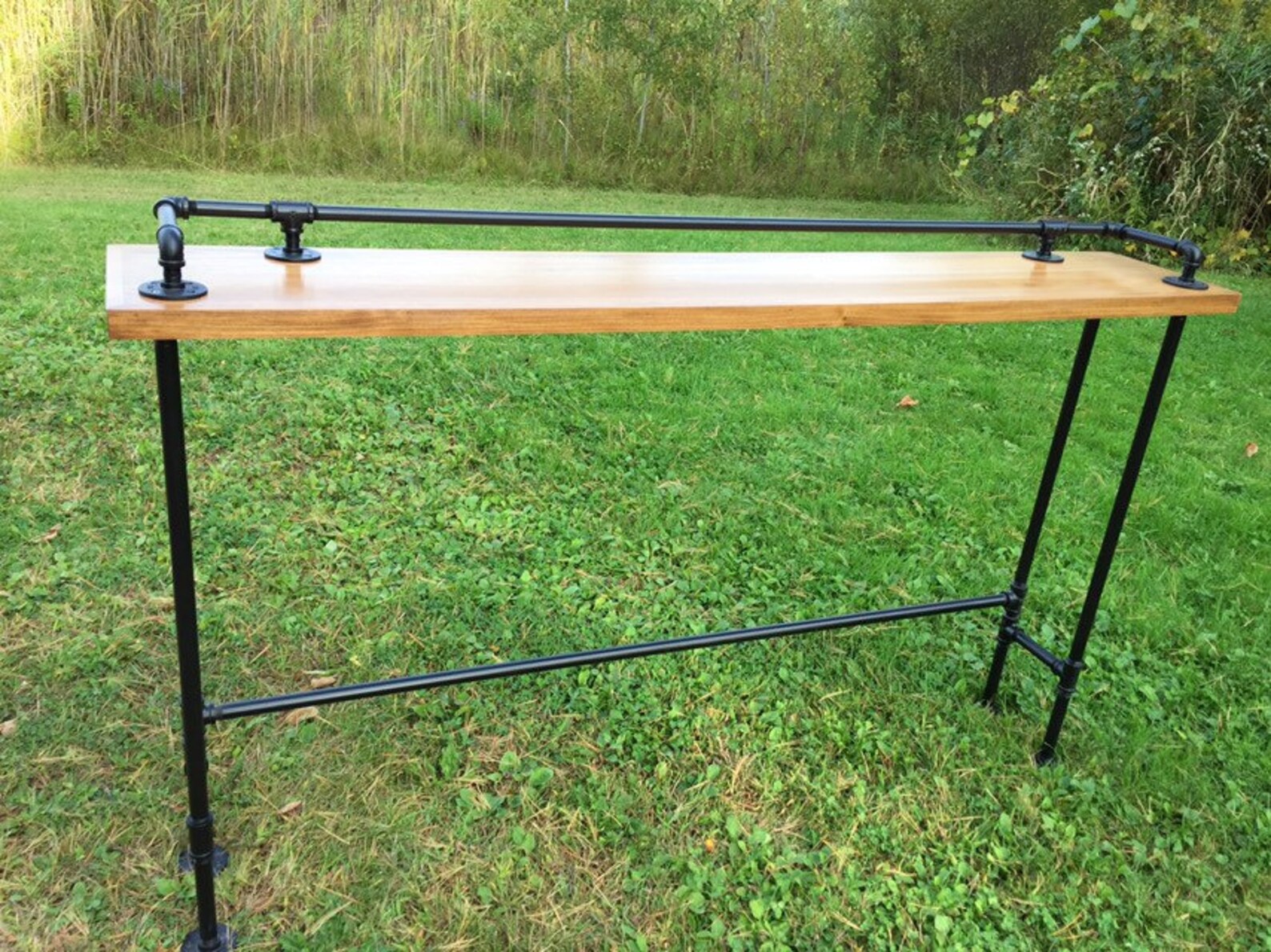 6' Industrial Pipe and Wood, Bar Height, Breakfast Bar, Sofa Bar ...