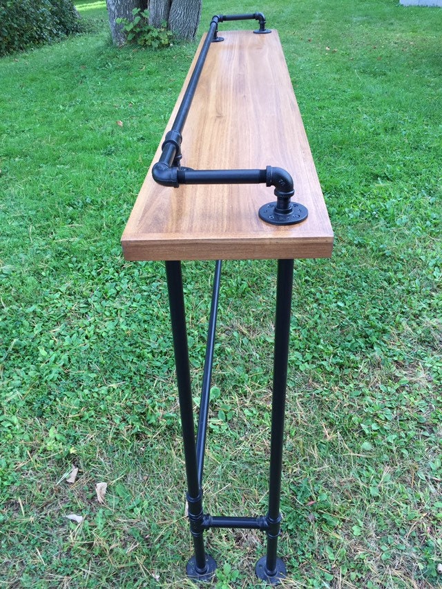 6' Industrial Pipe and Wood, Bar Height, Breakfast Bar, Sofa Bar ...