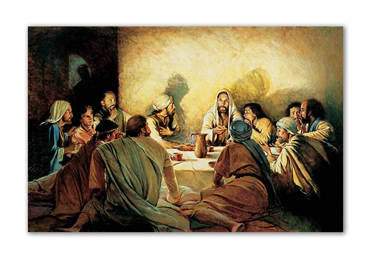 Jesus & His Disciples Canvas Print Roman Catholic Church | Etsy