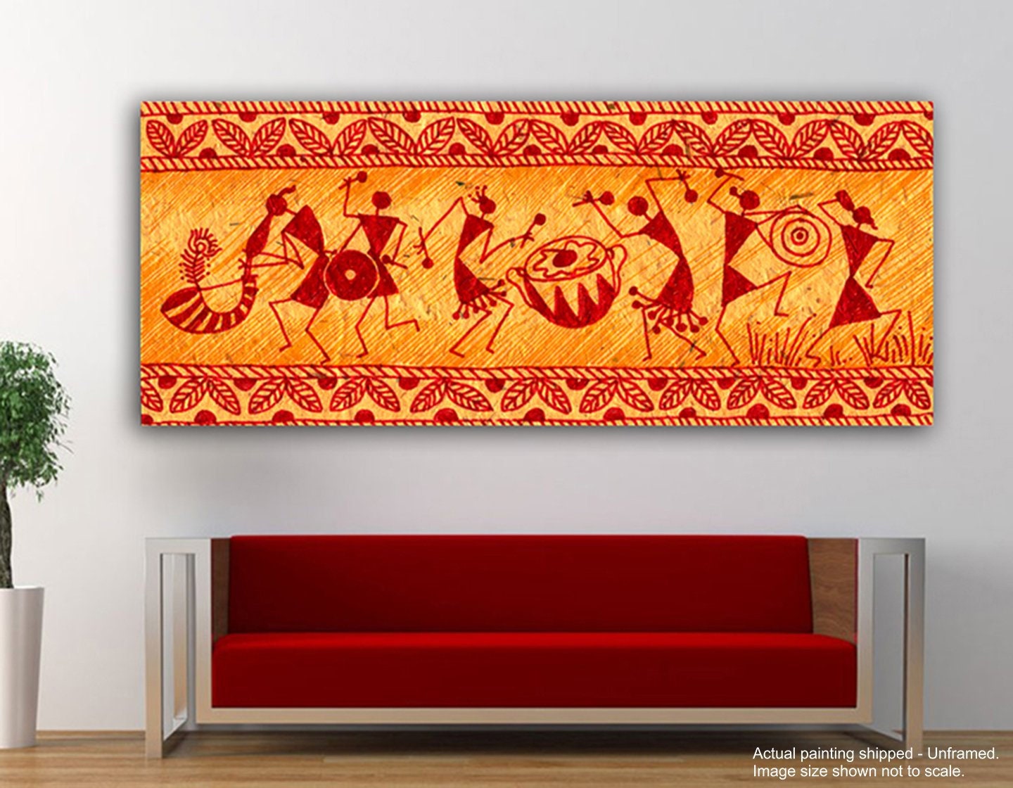 Warli Painting On Canvas