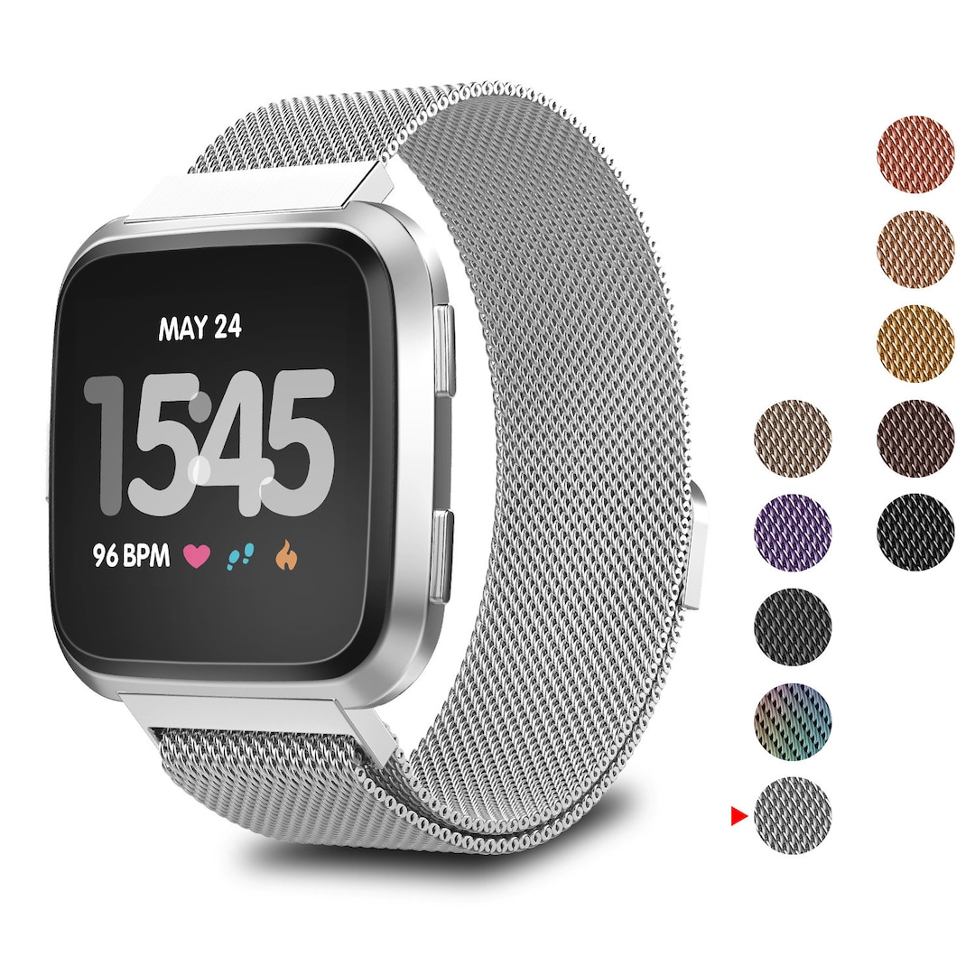 Custom Fitbit Versa 4/3/2/1 Lite & Sense/2 Bands, Engrave Milanese Loop ...