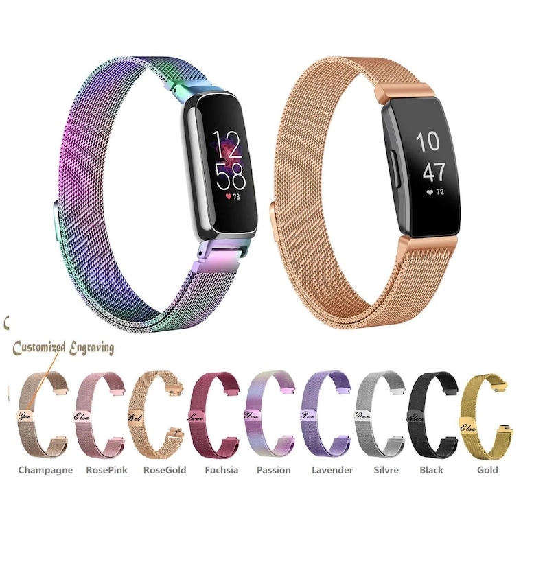 Custom Fitbit Luxe/fitbit Inspire 3/2/1 Bands, Replacement Milanese ...