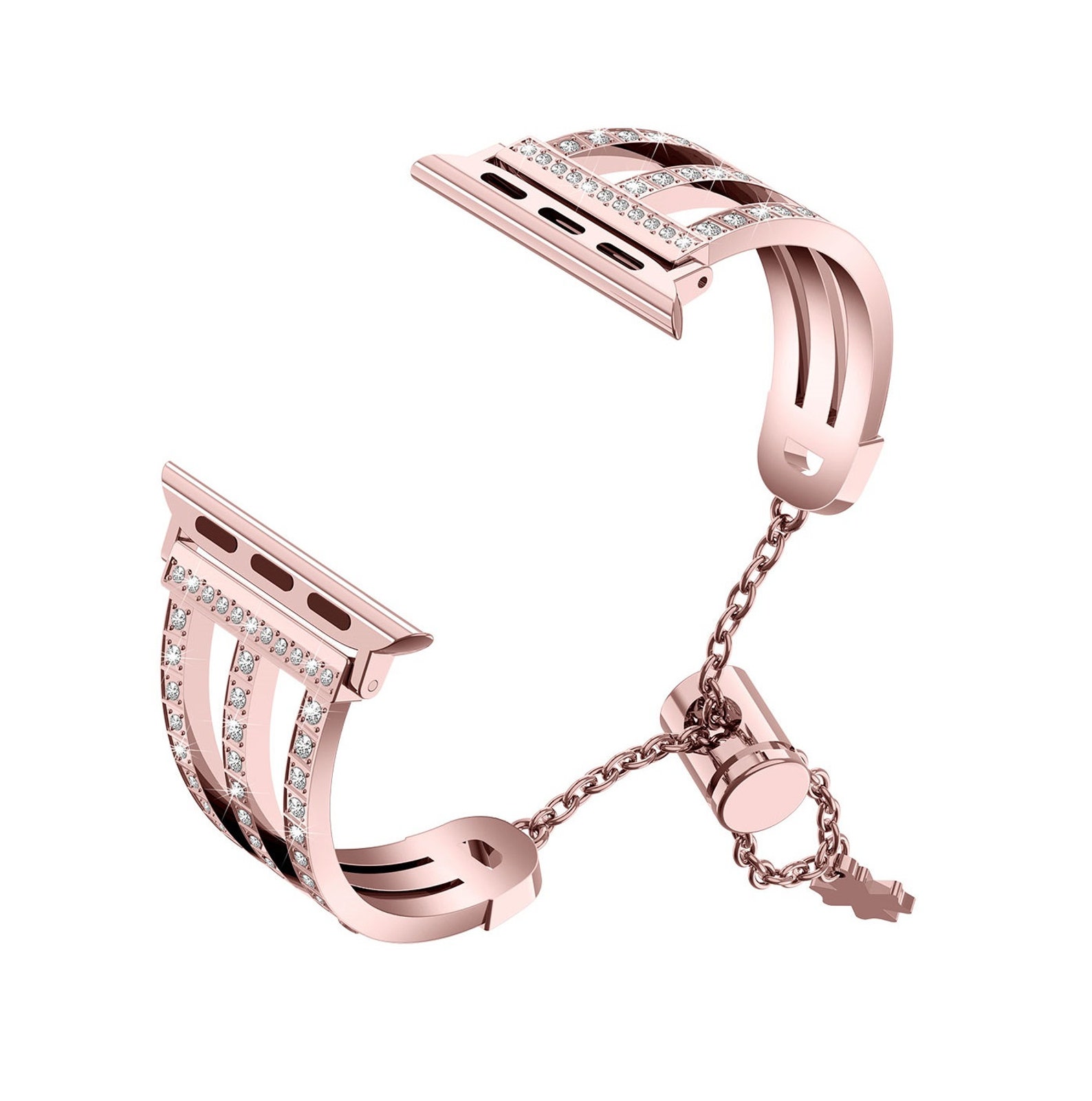 Band for Apple Watch Bling Diamond Iwatch Stainless Steel - Etsy