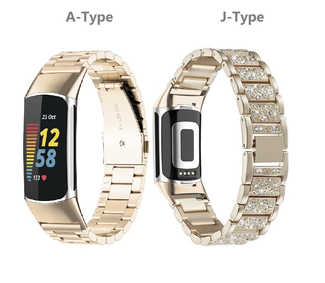 Custom Engrave Band for Fitbit Charge 6/5/4/3/2/SE, Stainless Steel ...