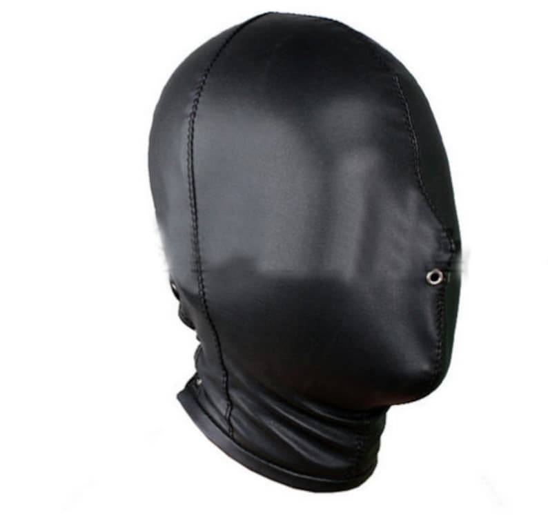 Pu Leather Hood Bdsm Gear Bondage Gear Fetish Wear Bondage Etsy