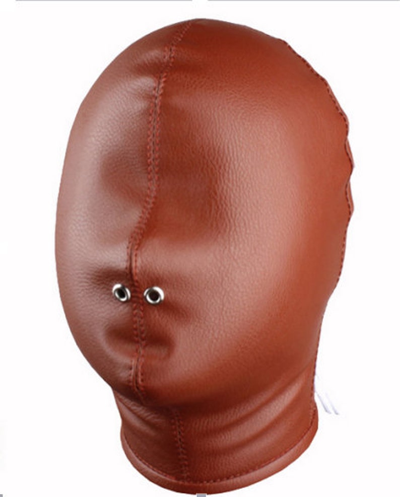 Pu Leather Hood Bdsm Gear Bondage Gear Fetish Wear Bondage Etsy
