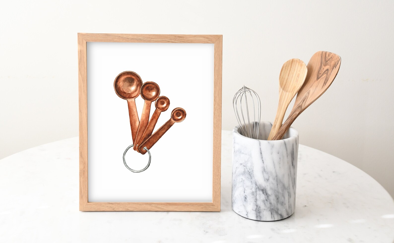 Watercolor Measuring Spoons Print Baking Wall Decor Food - Etsy