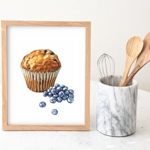Watercolor Breakfast Print Set, Breakfast Wall Decor, Food Art, Food ...