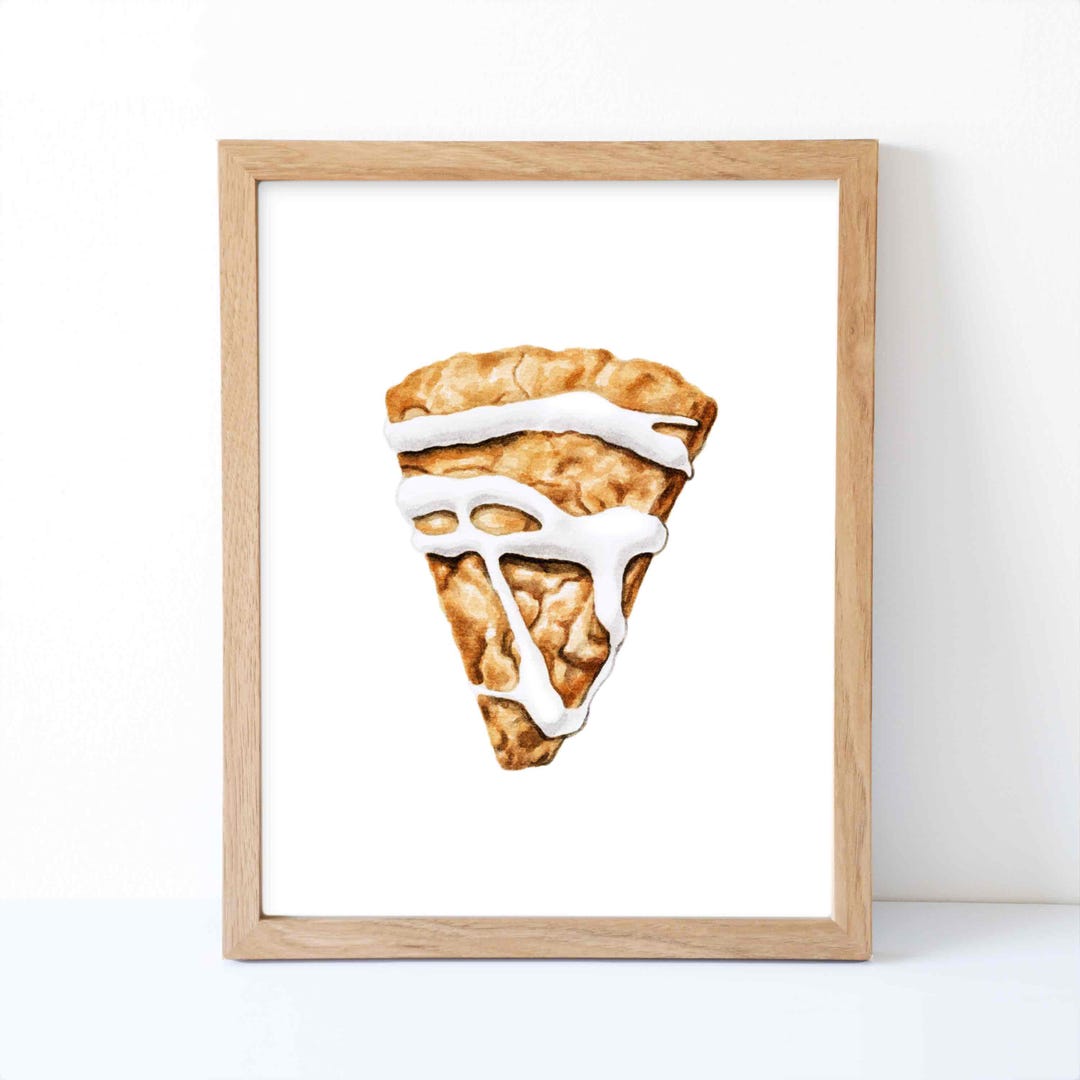 Watercolor Scone Print, Scone Wall Decor, Food Art, Food Illustration ...