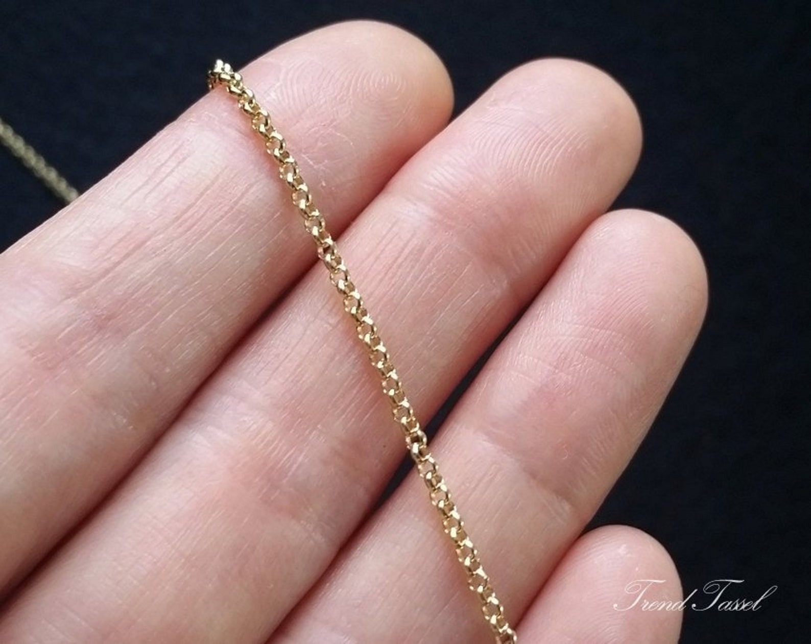 1 M BL 1.8 1.8 Small Rolo Chain Supply 16K Gold Plated - Etsy