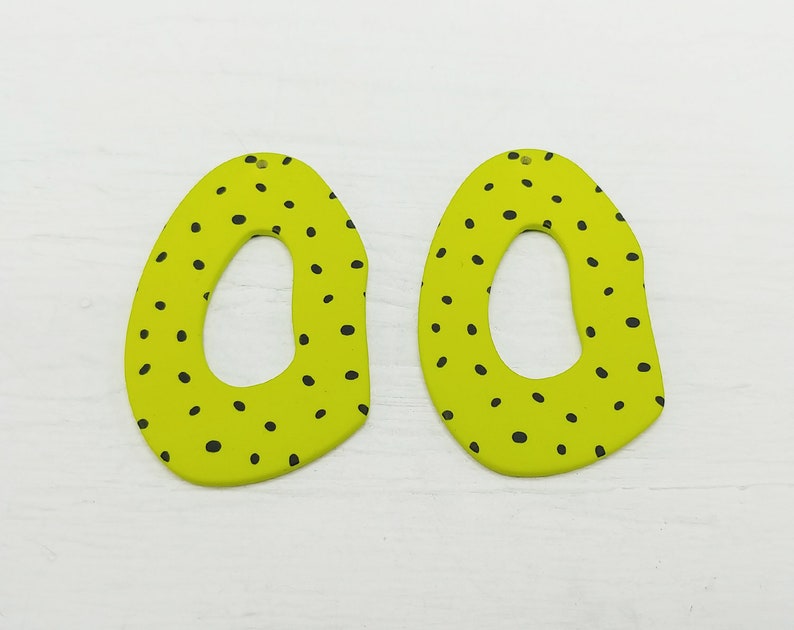 2 PCS Green 56x35mm Doughnut Ring Matte Rubber Coated - Etsy