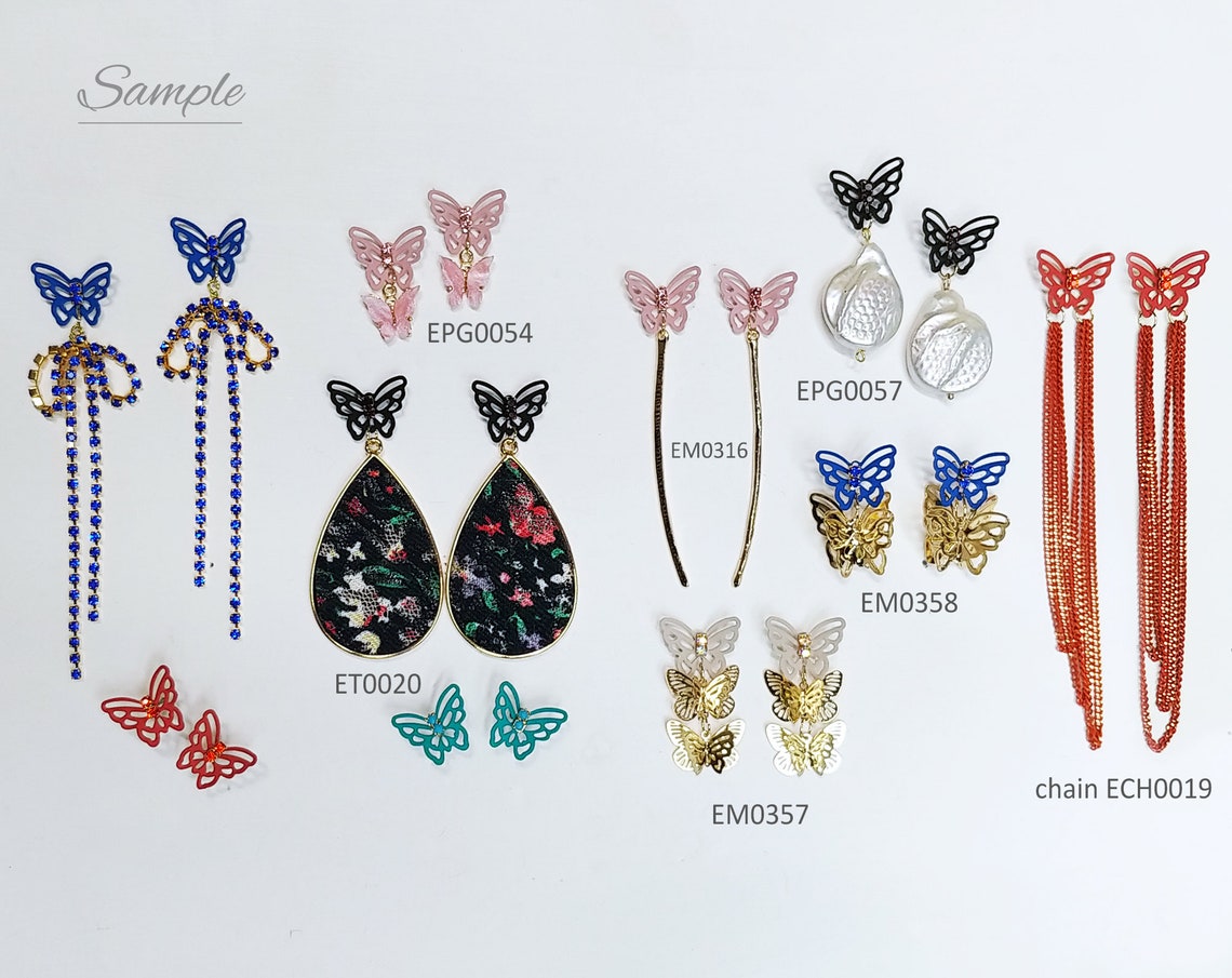 2 PCS Rust 17 X 13 Mm Matte Rubber Coating Butterfly With - Etsy