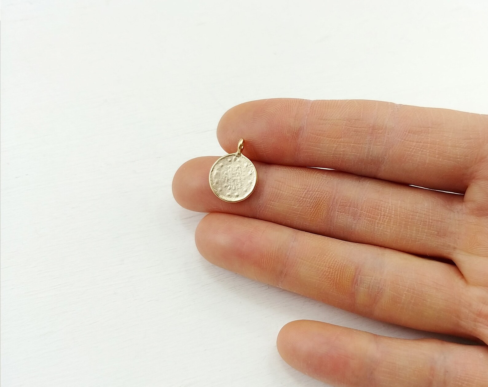 2 PCS 12mm Matte Gold Plated Gold Coin Mini Charm Small - Etsy