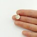 2 PCS - 12mm Matte Gold Plated, Gold Coin Mini Charm Small Coin ...