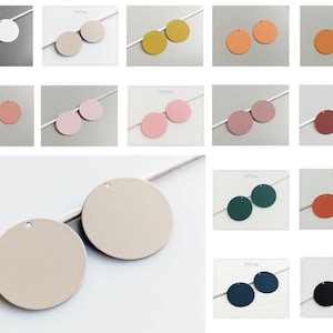 15% Wholesale 50pcs, 25mm Disc, Matte Rubber Coated, Round Charm Supply ...