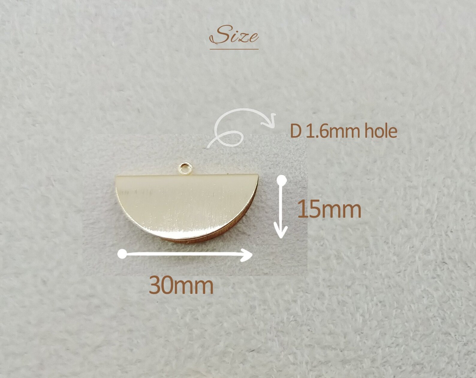 10 Pcs 30mm Brushed Fan Cap Rose Gold Plated Cap Private | Etsy