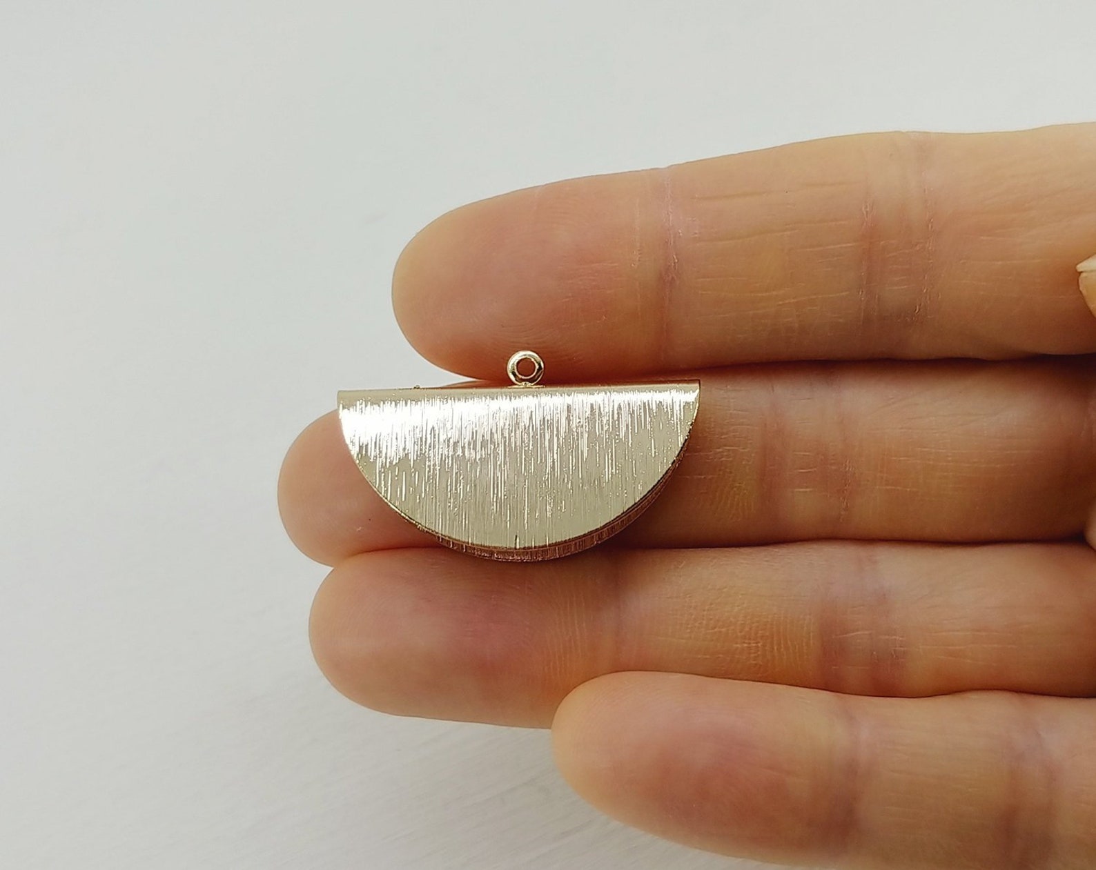 10 Pcs 30mm Brushed Fan Cap Rose Gold Plated Cap Private | Etsy