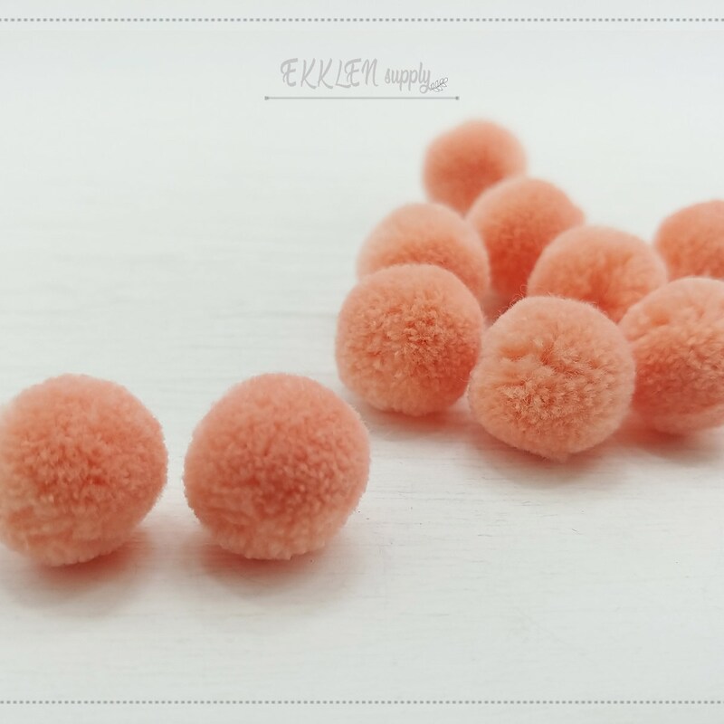 Peach Pom Pom - Etsy