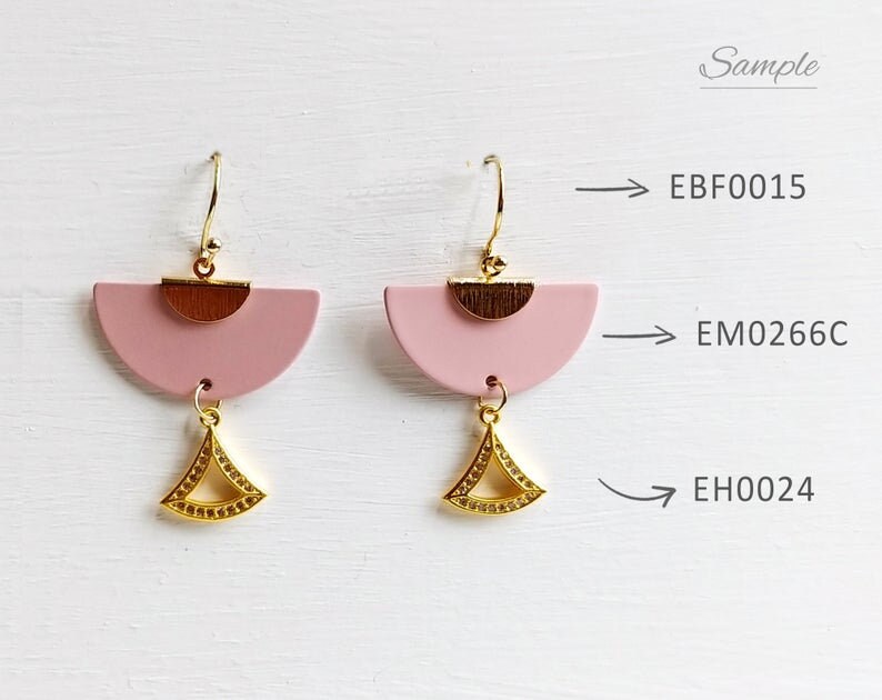 2 PCS 25x12.5mm Matte Rubber Coated 2 Holes Semi Circle - Etsy