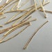 2 PCS - 51 X 1.5(t) Mm Gold Plated, Textured Thin Bar Stick Pendant ...