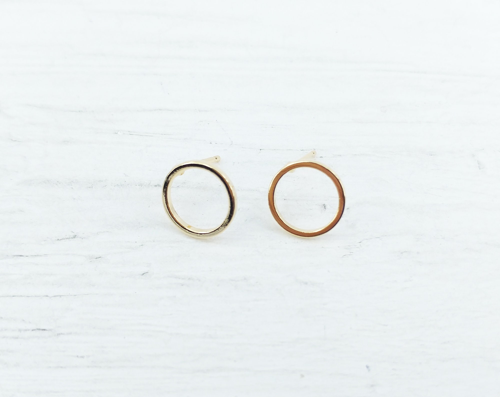 2 PCS 10 X 1 X 1 Mm Gold Plated Brass Roud Ring Bar Post | Etsy