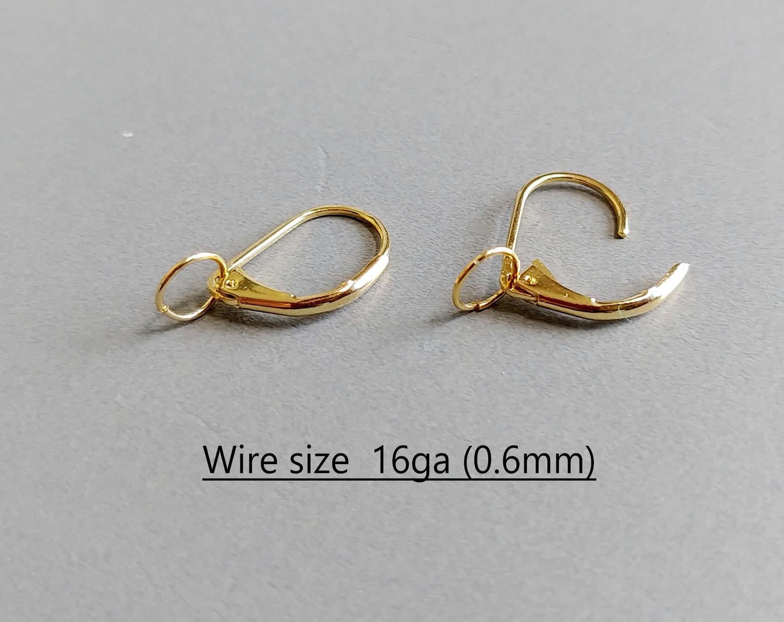 2 PCS 14 X 9 Mm Gold Plated Brass Lever-back Earring - Etsy