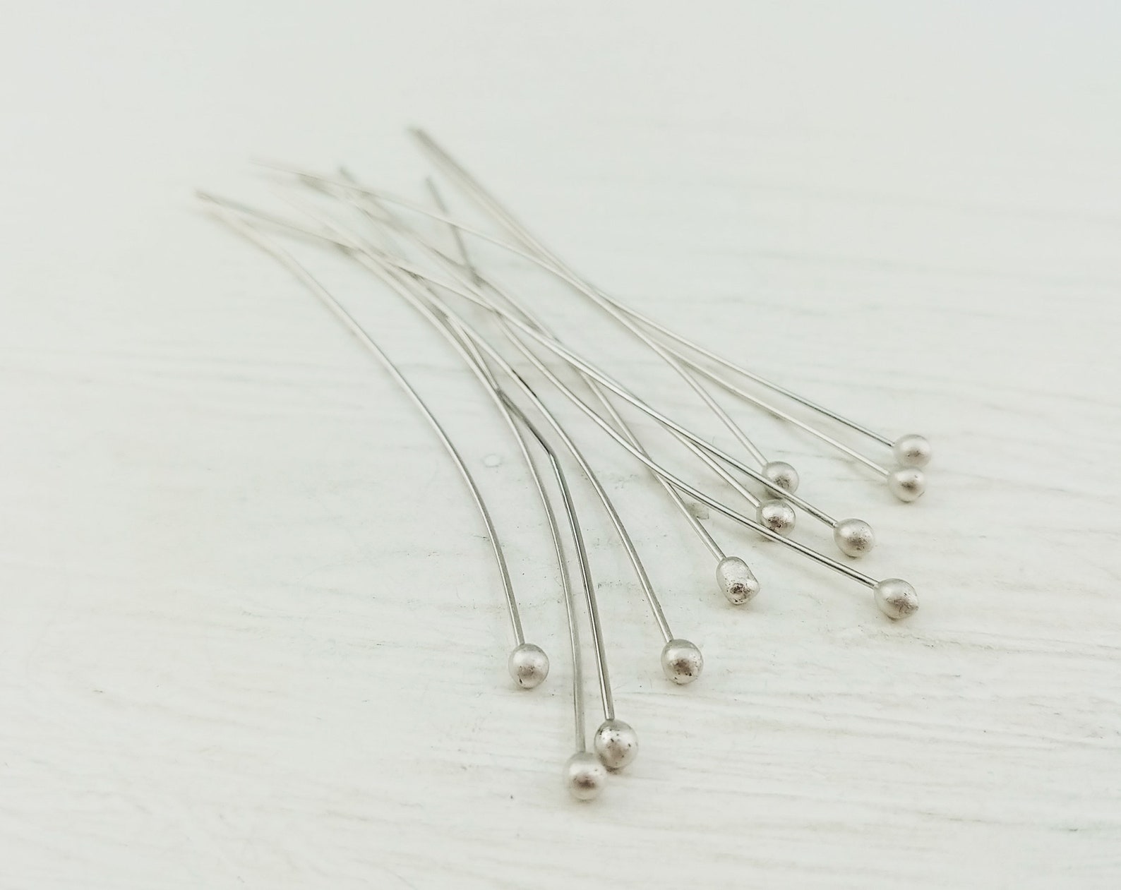 10 PCS 07 X 70 Mm LONG Gold Plated Over Brass 3mm Ball Pin - Etsy