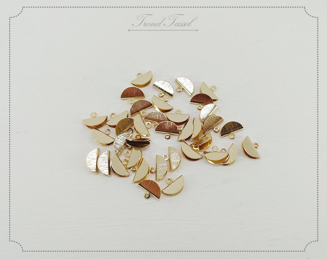 10 Pcs 10mm Fan Cap Gold Plated Cap Private Cap Tassel - Etsy