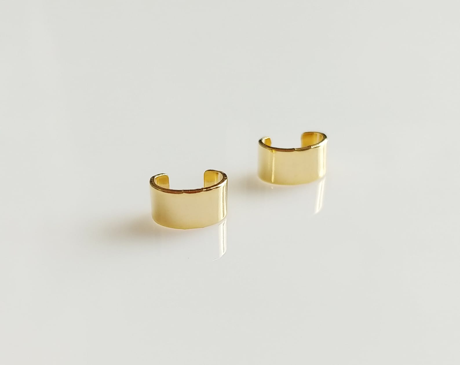 10 PCS - 7.5 X 4 Mm Gold Plated Brass, C Shape Basic End Cap, Basic ...