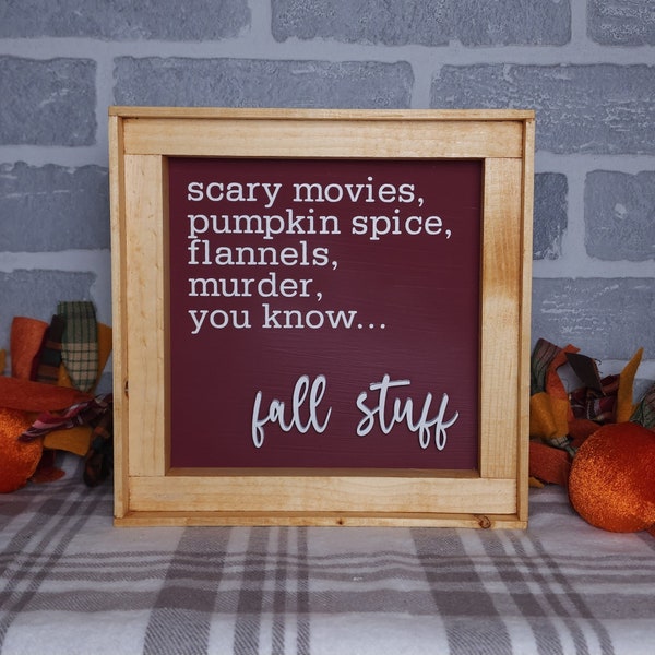 Funny Fall Wood Signs - Etsy