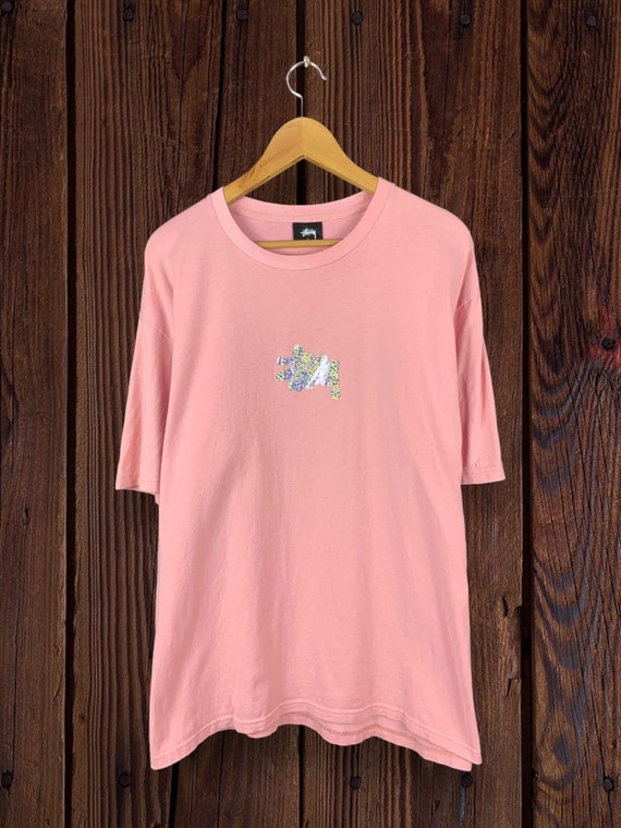 Rare!!! Stussy Script Iron On Glitter Logo - Gem