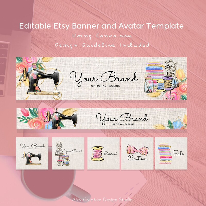 Sewing Shop Banner - Etsy