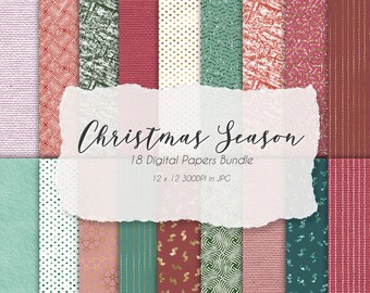 Winter Bird Christmas Tree Digital Paper Happy New Year - Etsy
