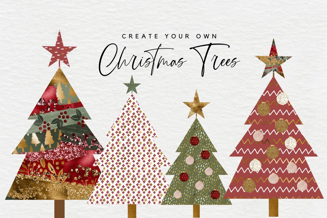 Create Your Own Christmas Trees Clipart | Christmas Tree Clipart ...