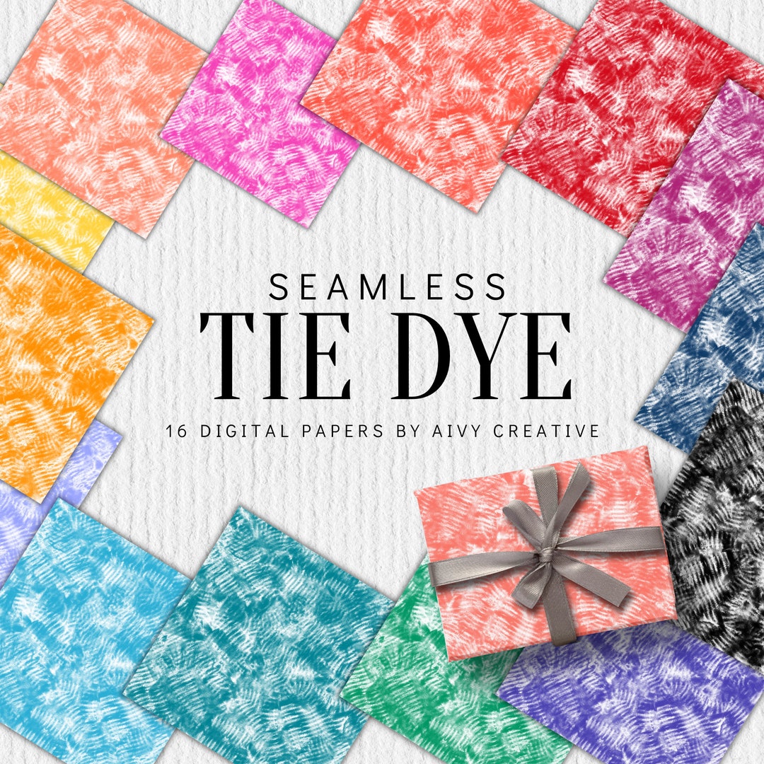 16 Colorful Seamless Tie Dye Digital Papers, Seamless Texture - Etsy