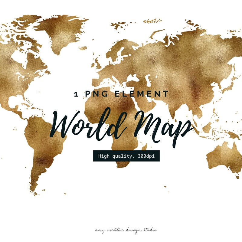 Abstract World Map - Etsy