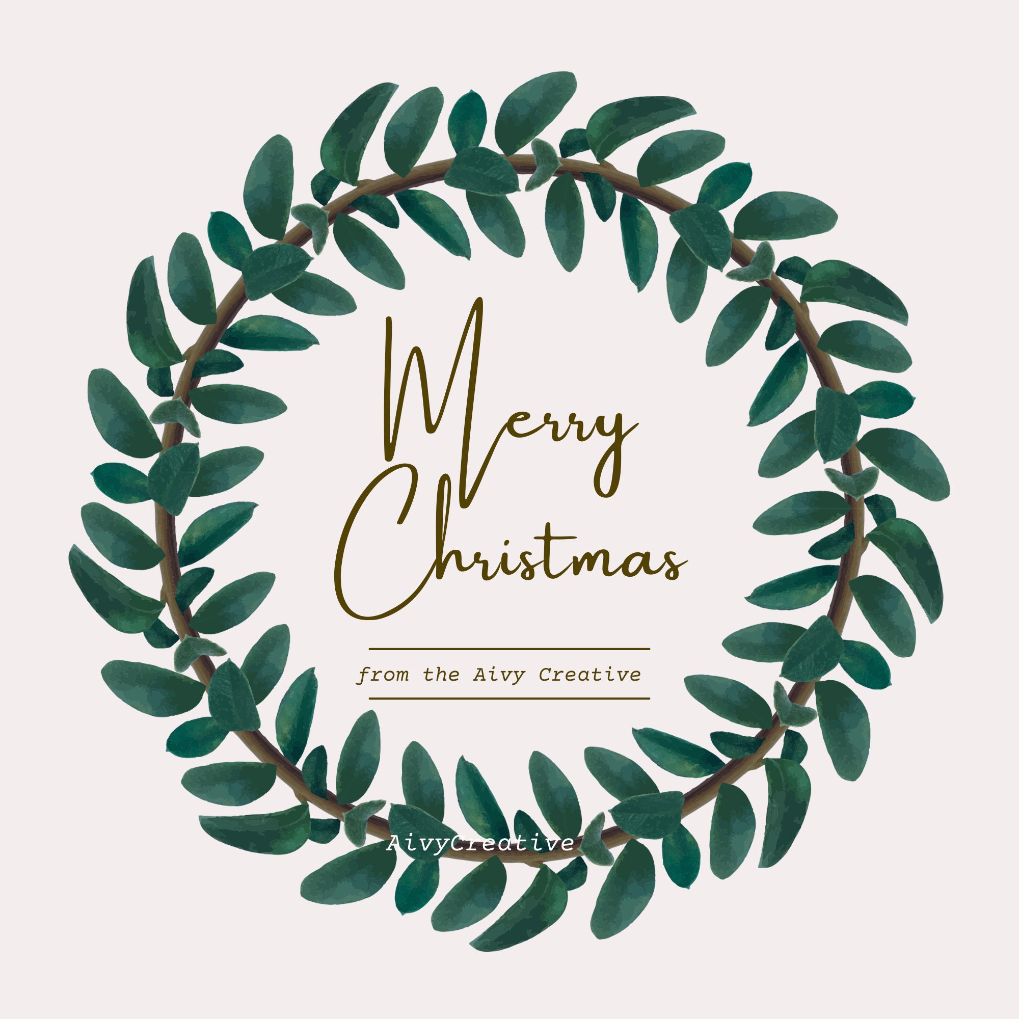 Christmas Wreath Graphics Clipart Set | PNG Overlays (commercial Use ...