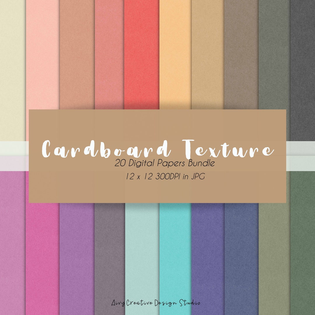 Cardboard Background Minimalist Scandi Digital Papers Bundle | Textured ...