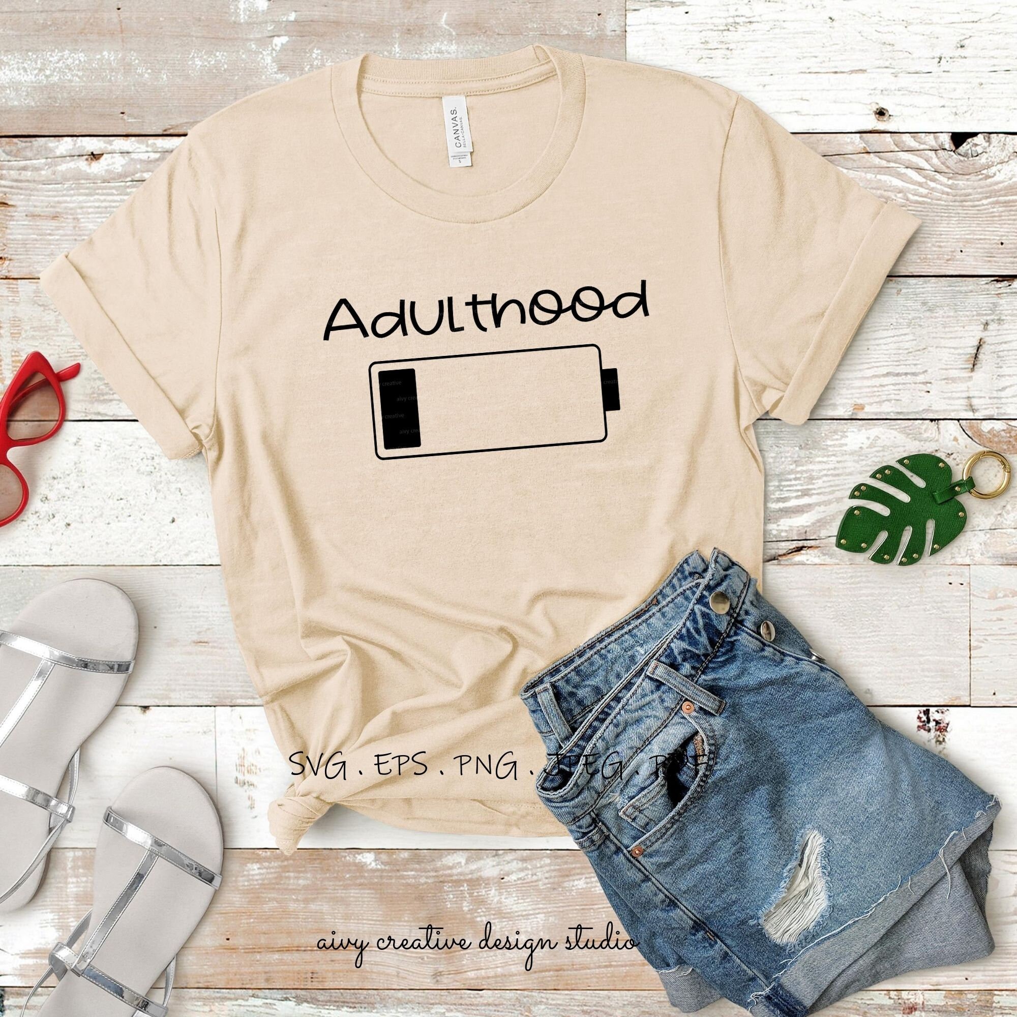 Funny Adulthood SVG EPS PNG Jpeg Pdf Adult Life Busy - Etsy